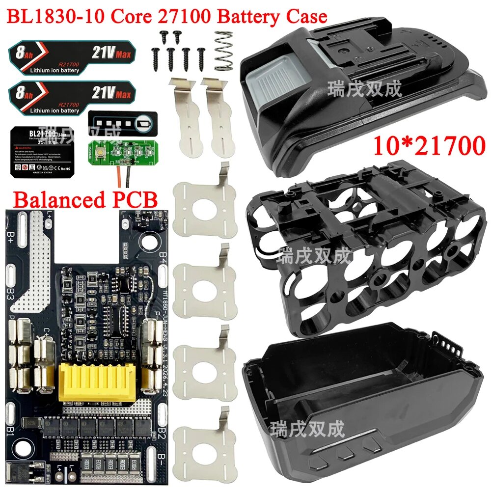 Корпус для аккумулятора Makita 18В CHUJIN 10x21700 с BMS