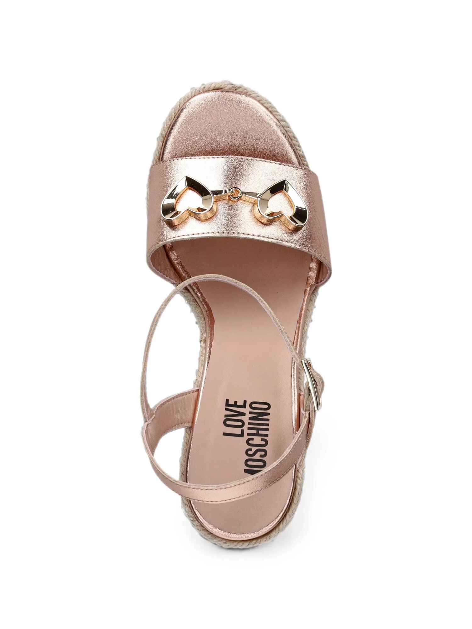 Эспадрильи LOVE MOSCHINO Heart-plaque wedge espadrilles, размер 41 — фото 1