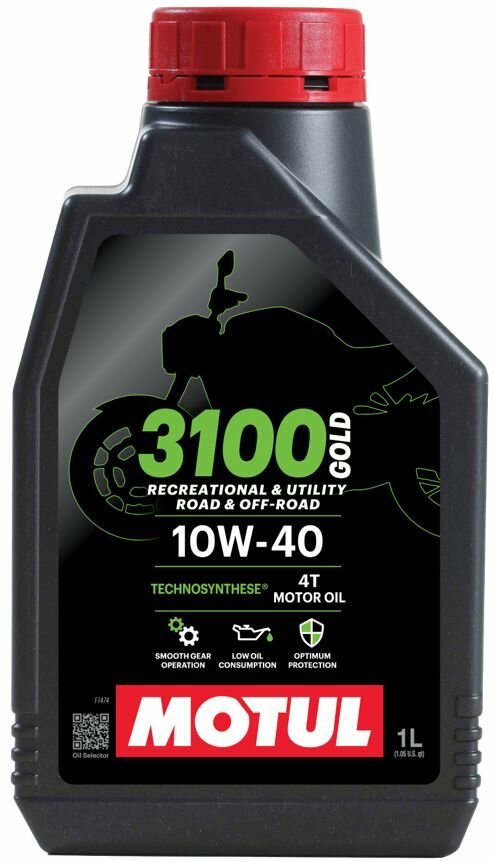 MOTUL 3100 10W-40 Масло моторное, Синтетическое, 1 л 1л синтетика