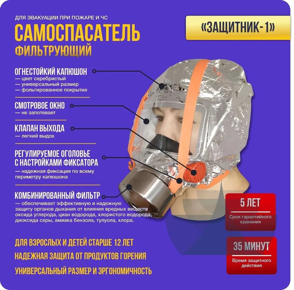 Респиратор профессиональный, FFP3, 1 шт.