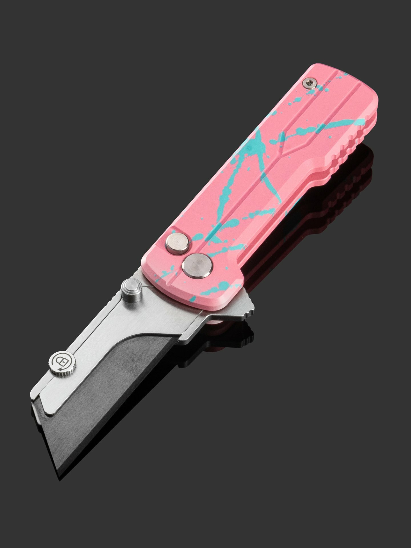 Складной нож Oknife Otacle U1 Ultra Button Lock OKNU1ULTRAZP, сталь zirconium oxide ceramics, рукоять алюминий