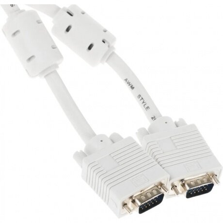 Кабель Buro CAB016S-10M VGA (m) VGA (m) 10м феррит. кольца серый