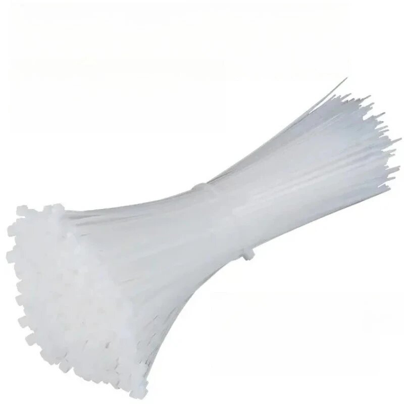 Промышленные нейлоновые кабельные стяжки 100 шт. Tie 4x300mm 100Pcs