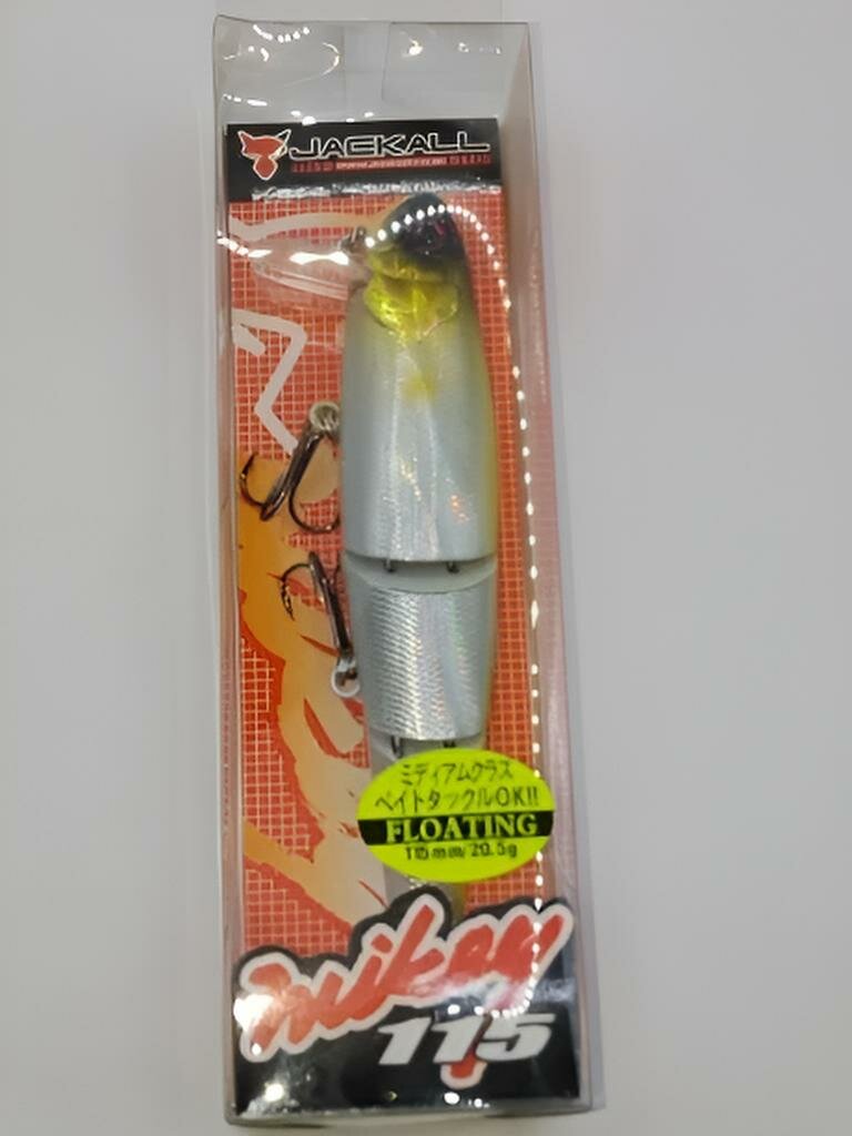 Воблер Jackall Mikey 115mm, 20.5g, плавающий, свимбейт, для ловли хищника