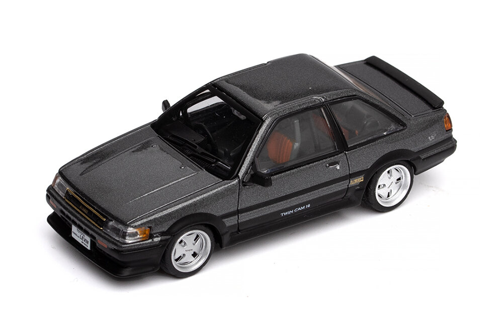 Модель коллекционная PAUDI Toyota corolla AE86 levin 1983 grey / тойота королла АЕ86 левин серый (длина 6 см)