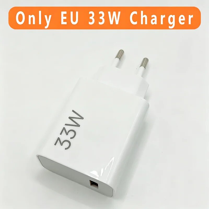 Зарядное устройство Xiaomi 33W Turbo Charger с быстрой зарядкой, адаптер EU для Mi 10T, 10S, Poco X5, X3, M5S, F3, Redmi Note 13R Pro, Pad 6, 5, с вилкой US, зарядка для автомобиля
