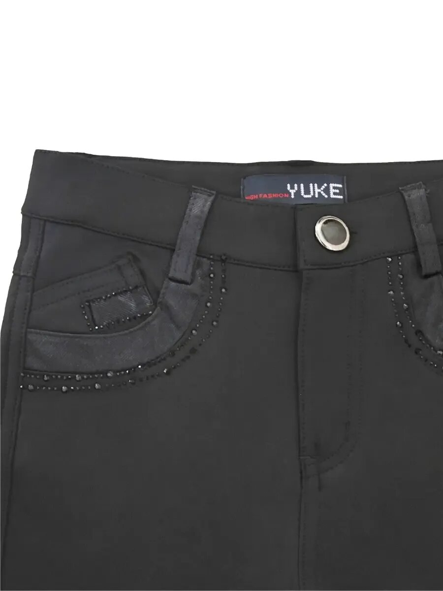 Брюки классические Yuke jeans, размер 20/122, черный — фото 1