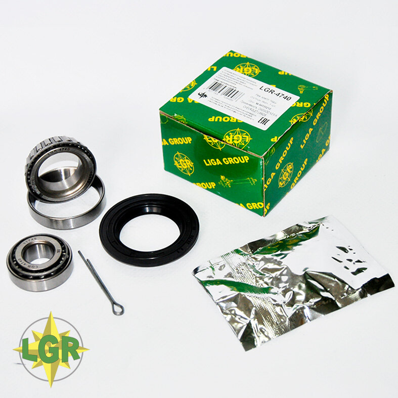 Подшипник ступицы LGR LGR4740 (комплект) задний 2подшипника+сальник для Daewoo Nexia (95-)
