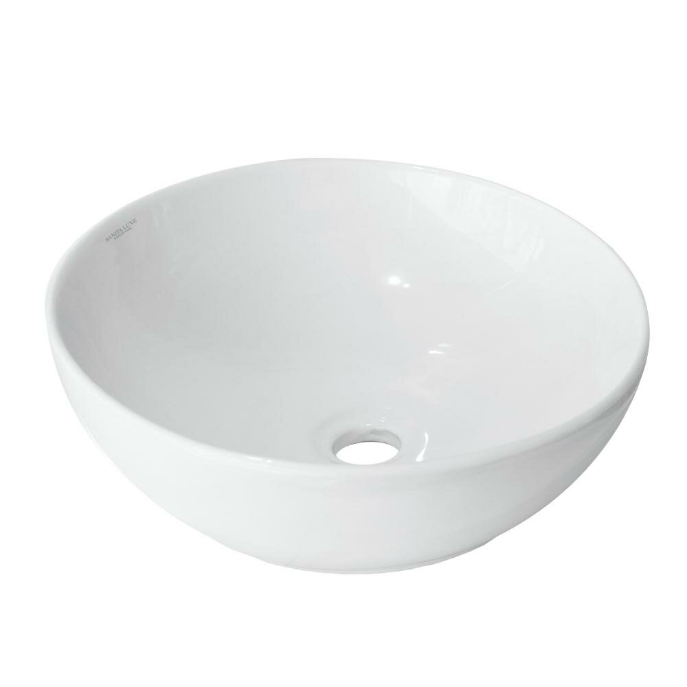Раковина накладная Sanita Luxe Art Slim 40 WB.CT Art 40-N. Slim WHT.G S1 Белая, фарфор