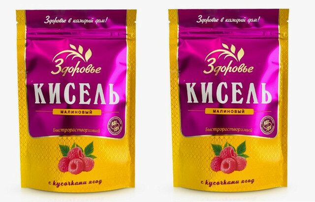 Здоровье Кисель , Малиновый 150г, 2 шт
