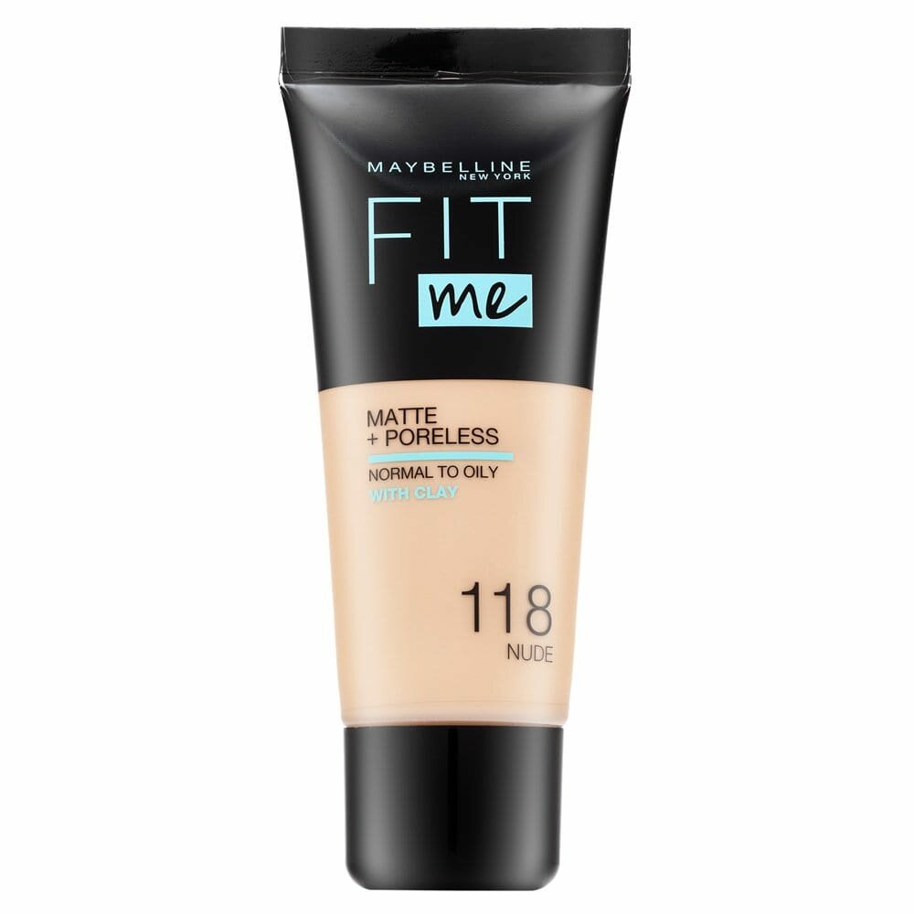 Тональный крем Maybelline Fit Me! Foundation Matte + Poreless 118 Nude 30 мл