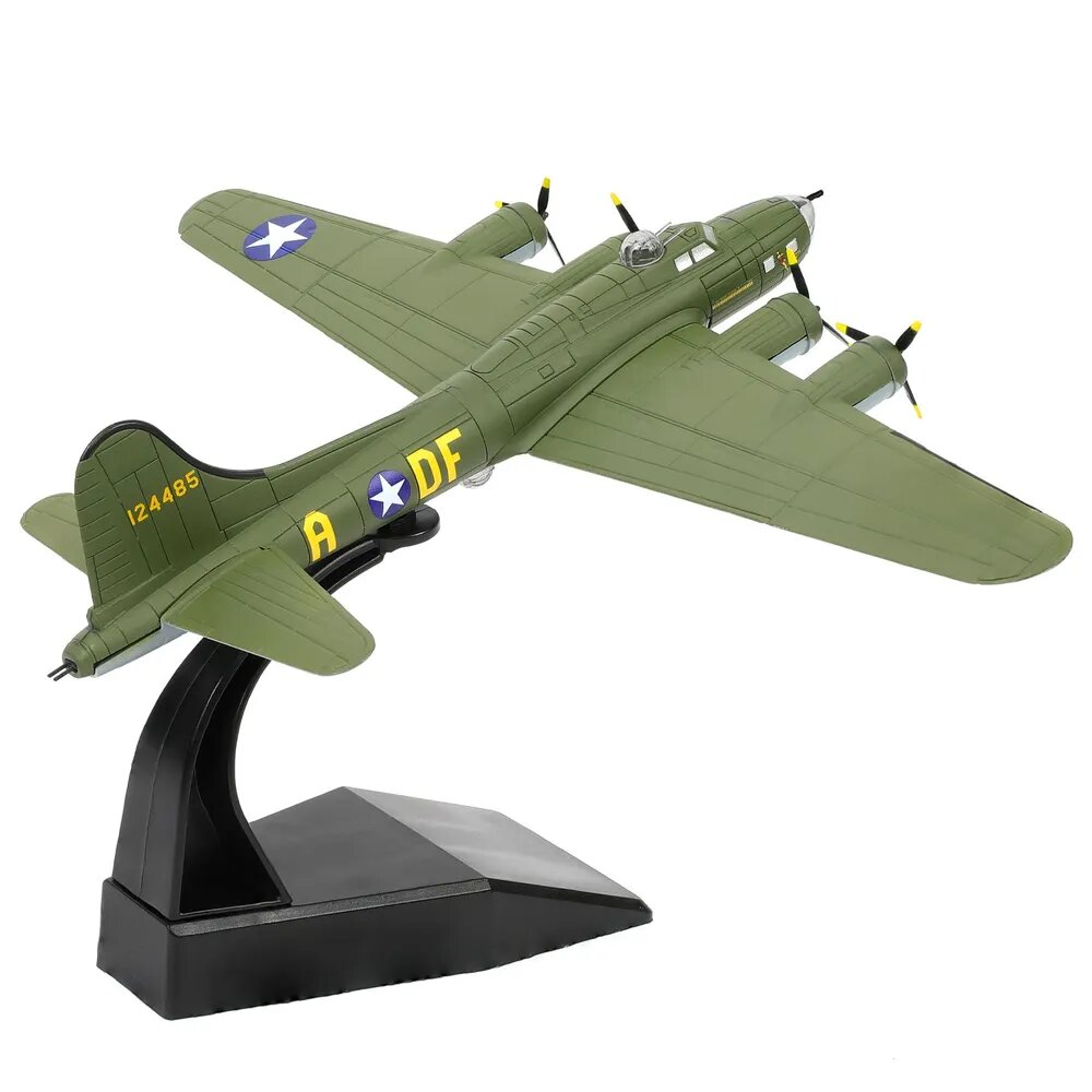 1:144 Металлическая модель бомбардировщика B-17F Flying Fortress Memphis Belle, военная модель, литая модель самолета Fairchild Republic для коллекции.
