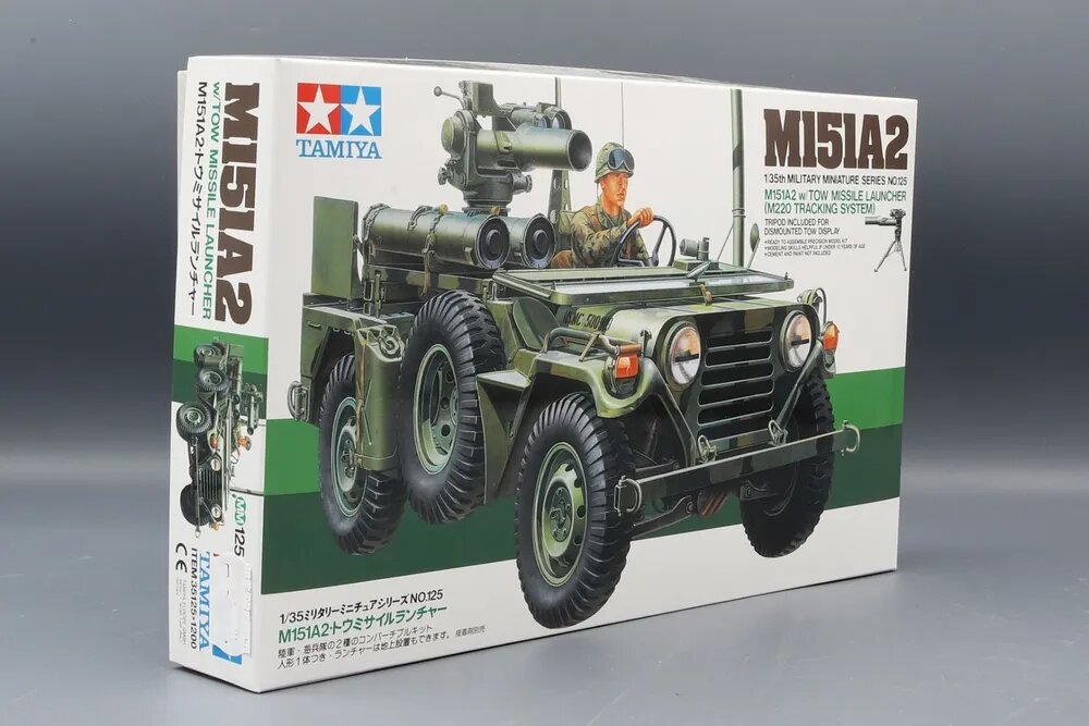 Tamiya 35125 Сборная модель Внедорожник M151A2 с птрк TOW, 1/35