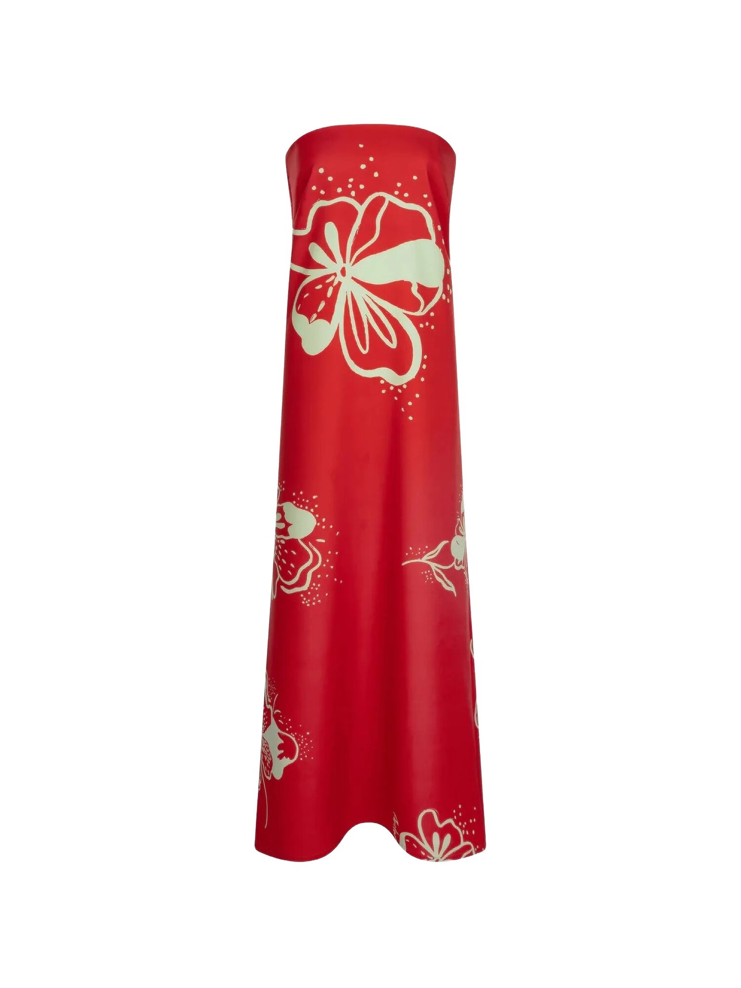Платье Flora strapless maxi dress