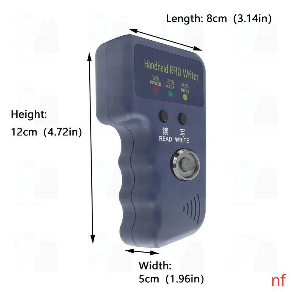 Считыватель RFID карт EM Marine TM 125 кГц, 115×70×30 мм, Серый, белый — фото 1
