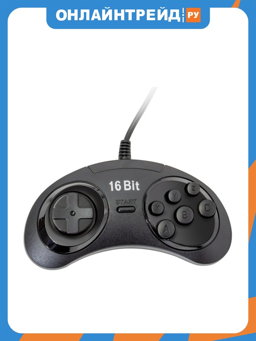 Джойстик Dvtech JS05-9-16Bit Sega матовый с черн. кнопками