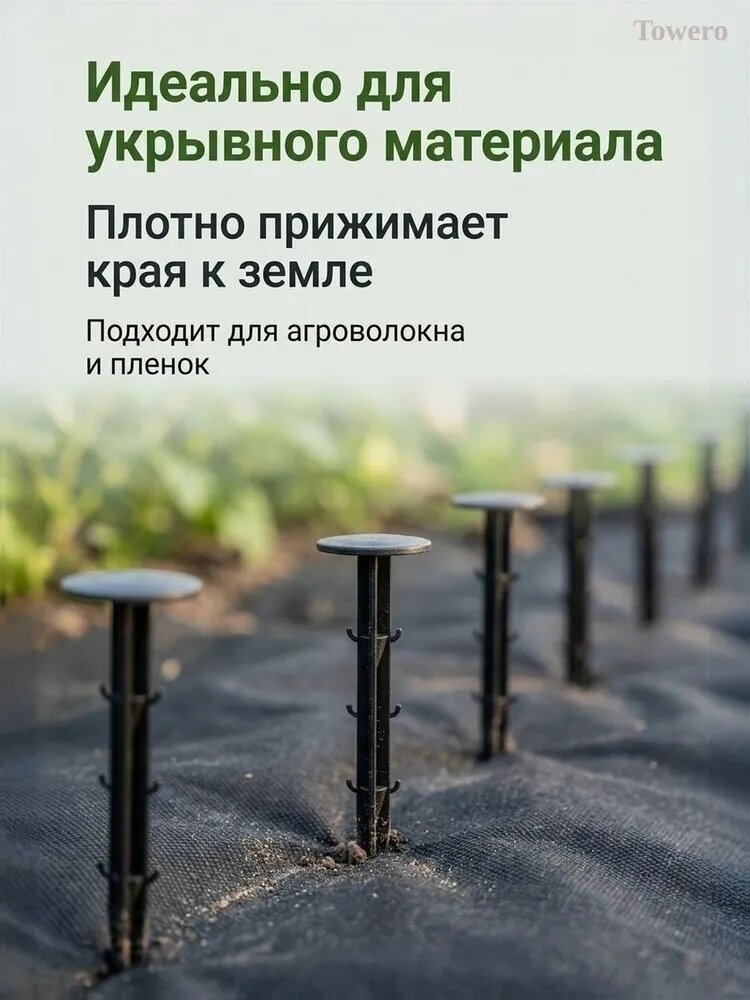 Колышек, скоба садовые160 х 35мм, 30 шт