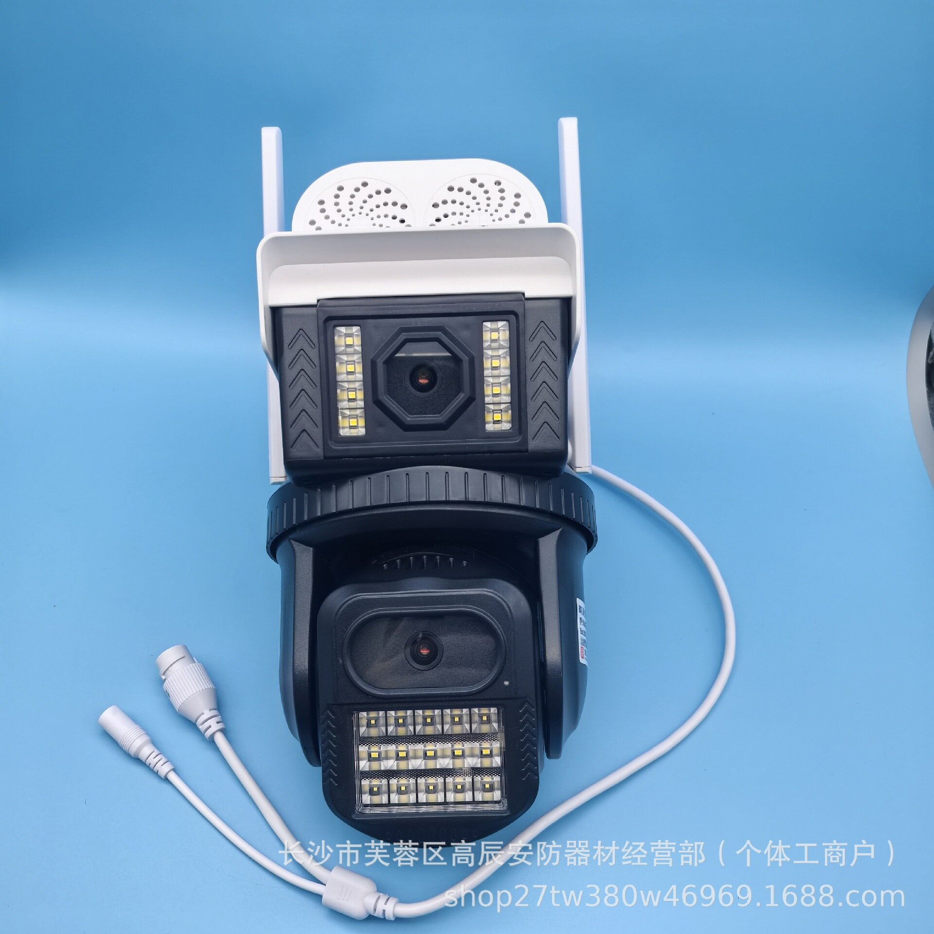 4G Двухлинзовая Цветная IP-Камера с 4МП Разрешением для Внутреннего и Наружного Использования - Питание от Сети