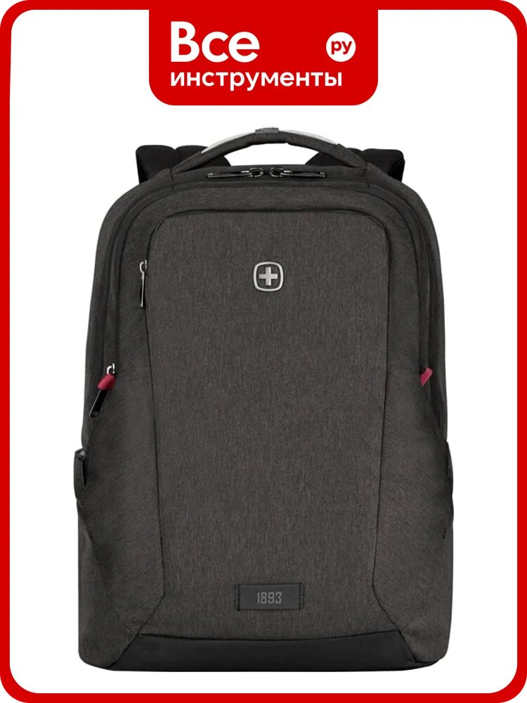 Рюкзак WENGER MX Professional 16”, серый, 100% полиэстер, 33х21х45 см, 21 л 611641