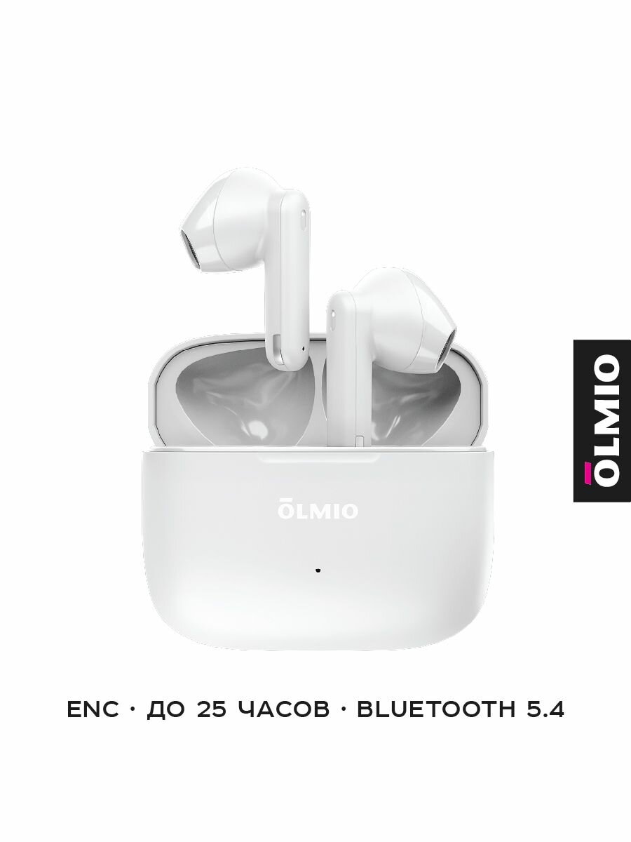 Беспроводные наушники вкладыши Bluetooth 5.4 с ENC, 25 ч