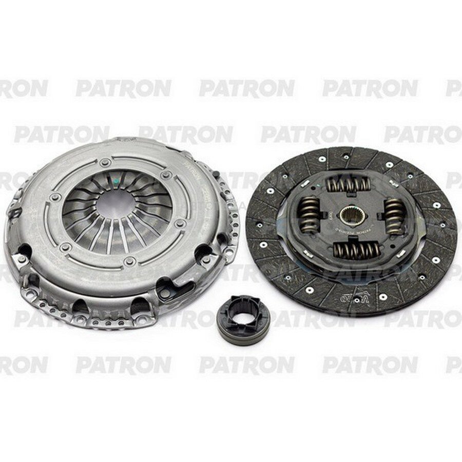 Комплект сцепления PATRON PCE0019 (3P) VW: Golf 1.6FSI 03-, Polo Sedan 1.6 10- AUDI: A3 1.6FSI 03-, SKODA: Rapid 1.2TSI 10-, OCTAVIA 1.6FSI 04- (Подшипник без вилки)
