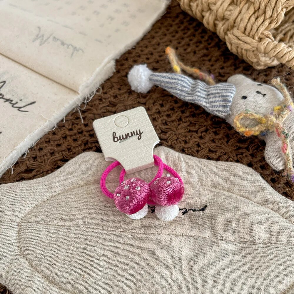 Милые резинки для волос с бусинами eTya для девочек 1-3 лет Розовый, Pink
