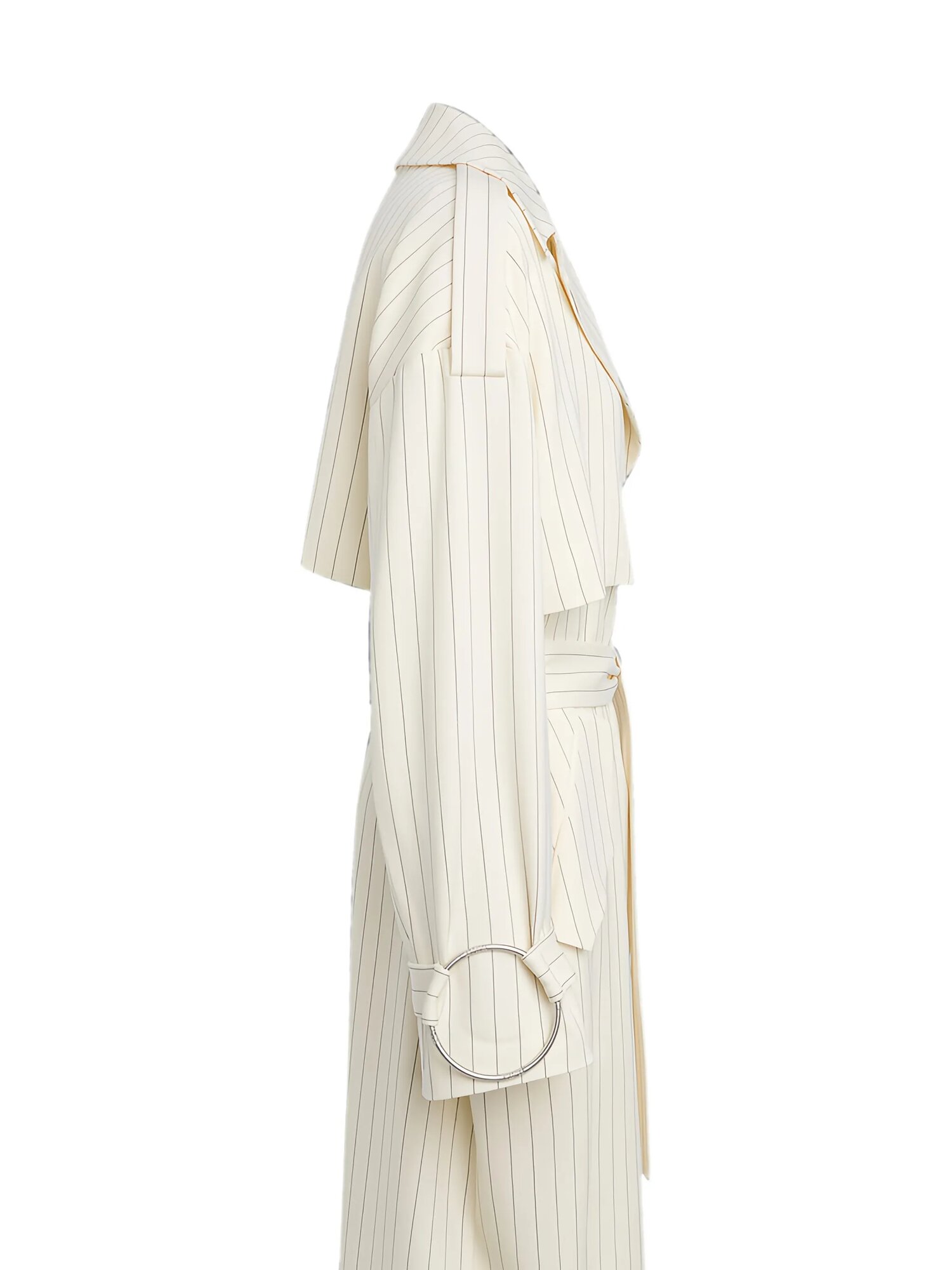 Пальто Dondup Pinstripe-pattern trench coat, размер 40, разноцветный — фото 1