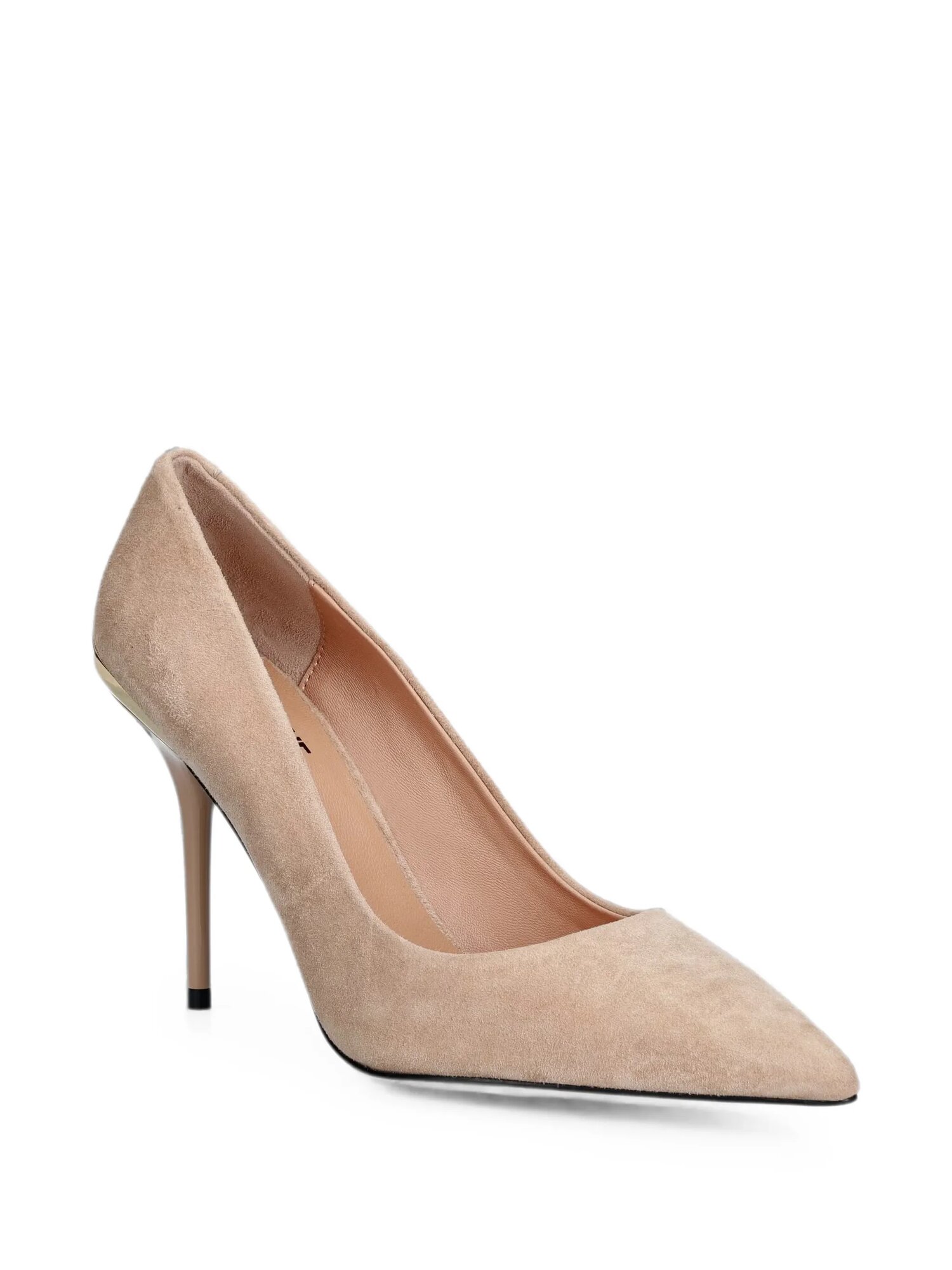 Туфли LOVE MOSCHINO Pointed-toe leather pumps, размер 36 — фото 1
