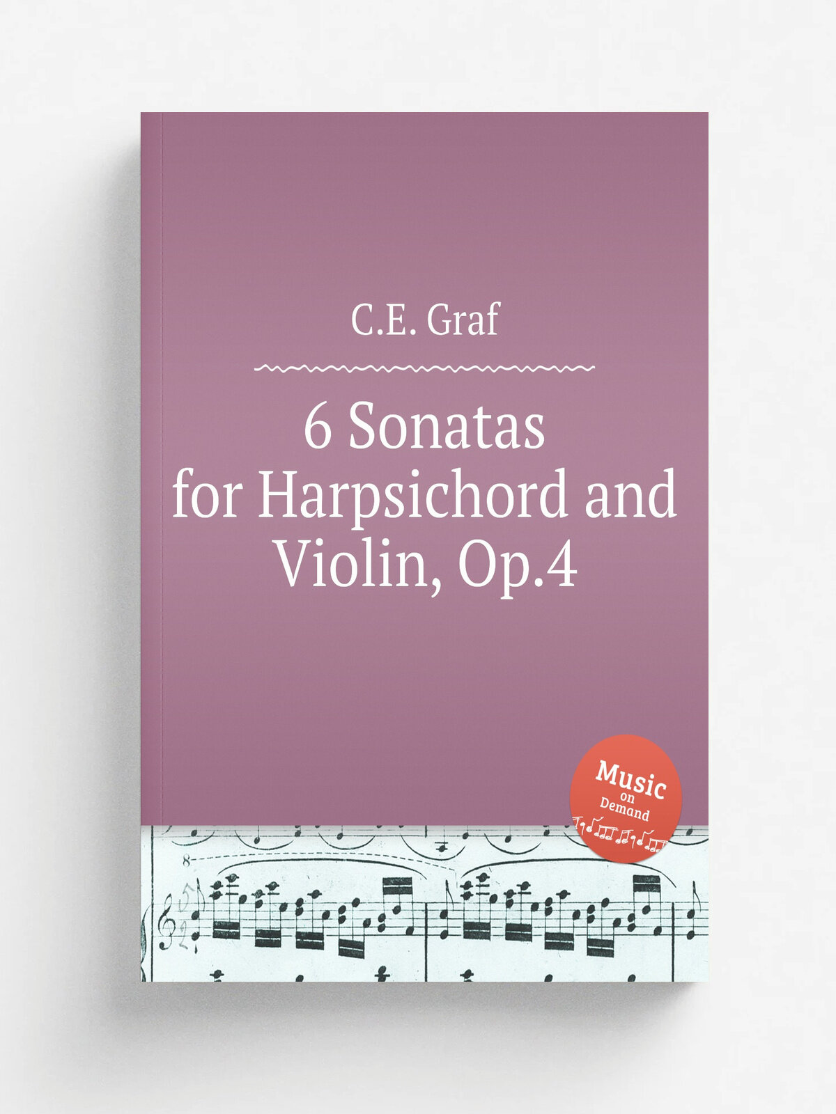 6 Sonatas for Harpsichord and Violin, Op.4 | C.E. Graf | Репринт