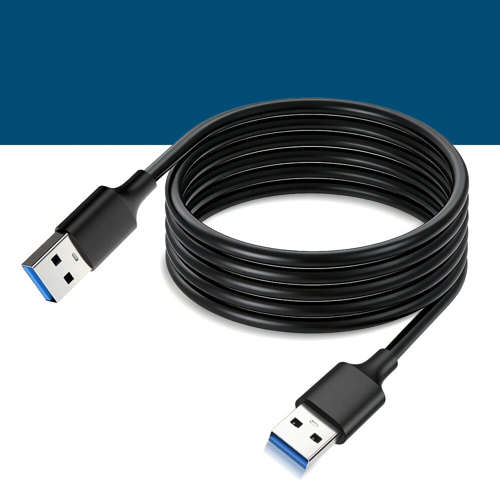 Кабель USB 3.0 Type-A на Type-A, скорость передачи 5 Гбит/с, длина 120 дюймов, для внешних корпусов жестких дисков, DVD-приводов и систем охлаждения ноутбуков