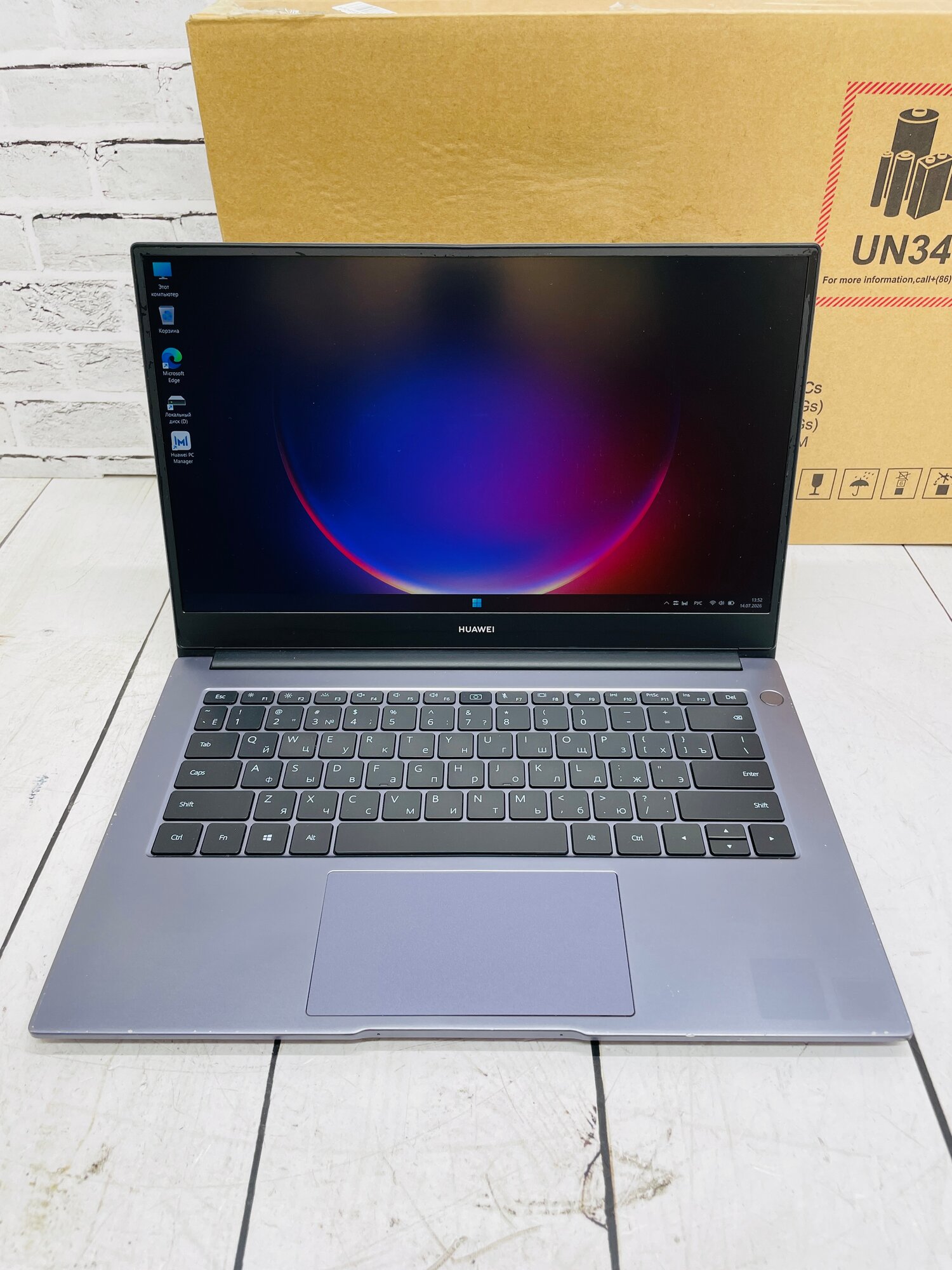 Ноутбук 14, Huawei Wap9R, AMD Ryzen 7 3700U, 8 Gb DDR4, 512 Gb SSD, AMD RX Vega 10