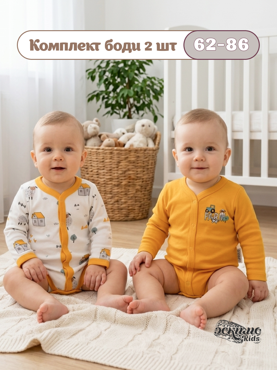 Боди, комплект из 2 шт.
