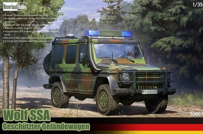55001 Neverland Hobby Военный автомобиль Wolf SSA 1/35