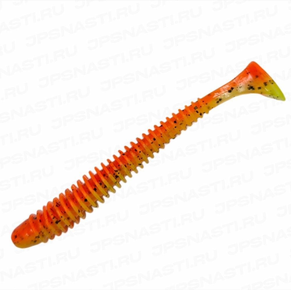 Силиконовые приманки для рыбалки Keitech Swing Impact, 4 inch, PAL #08 Spicy Mustard / Японские приманки Кейтеч