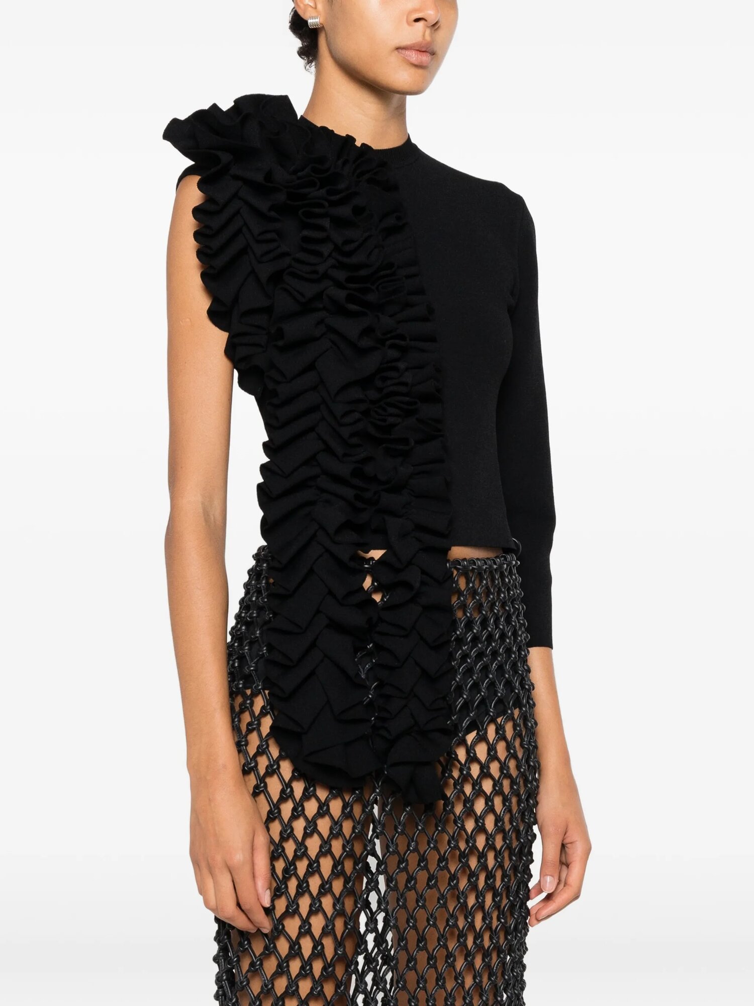 Топ A.W.A.K.E.MODE Ruffled asymmetric top, размер 40 — фото 1