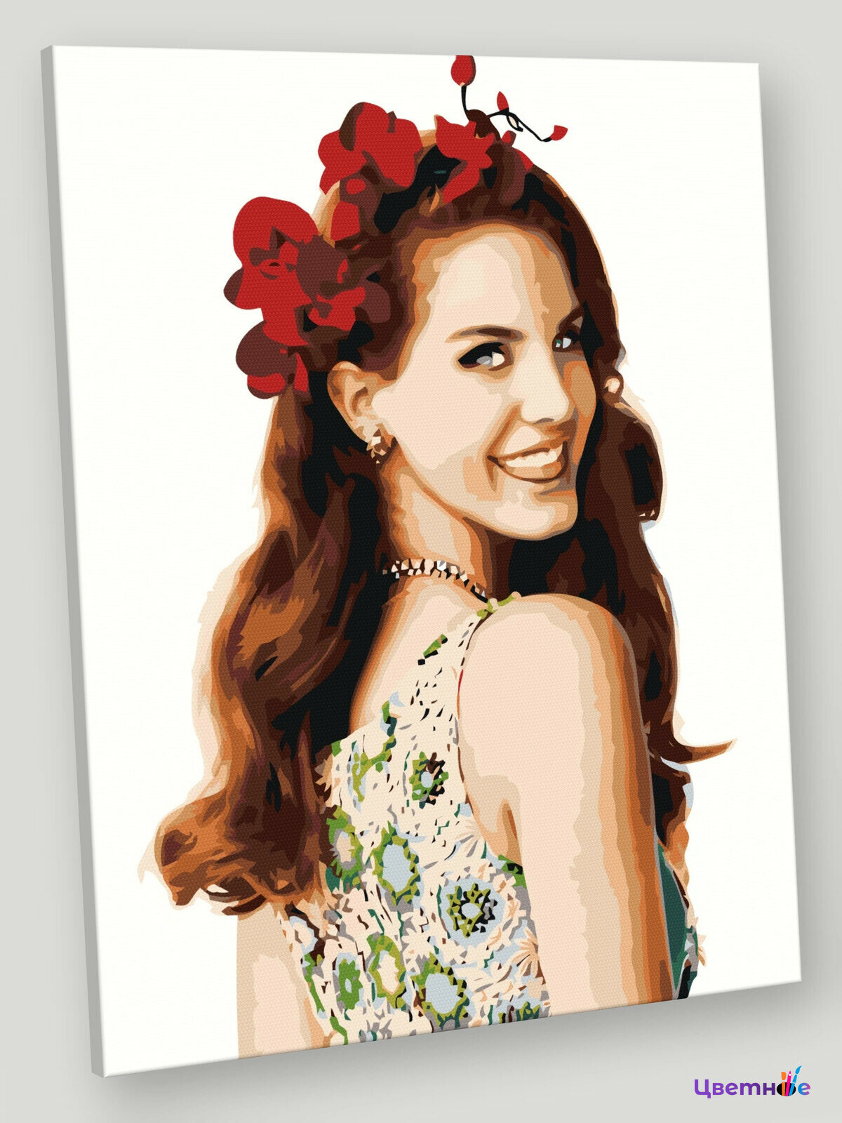Картина по номерам на холсте с подрамником "Lana Del Rey Лана Дель Рей 4", Раскраска 40х50 см, Девушки Музыканты