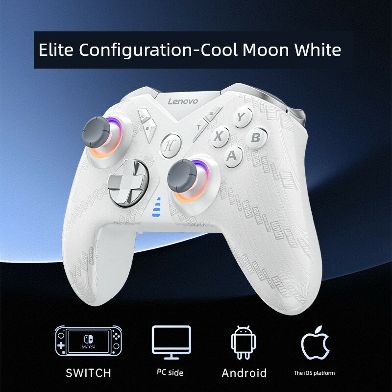 Legion Y7 беспроводной игровой джойстик с Bluetooth для Nintendo Switch, ПК, iPad, iPhone, Xbox, Steam - Лунный белый