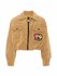 Куртка BARROW Corduroy logo-patch jacket, размер 4 года, бежевый цветы мелкие