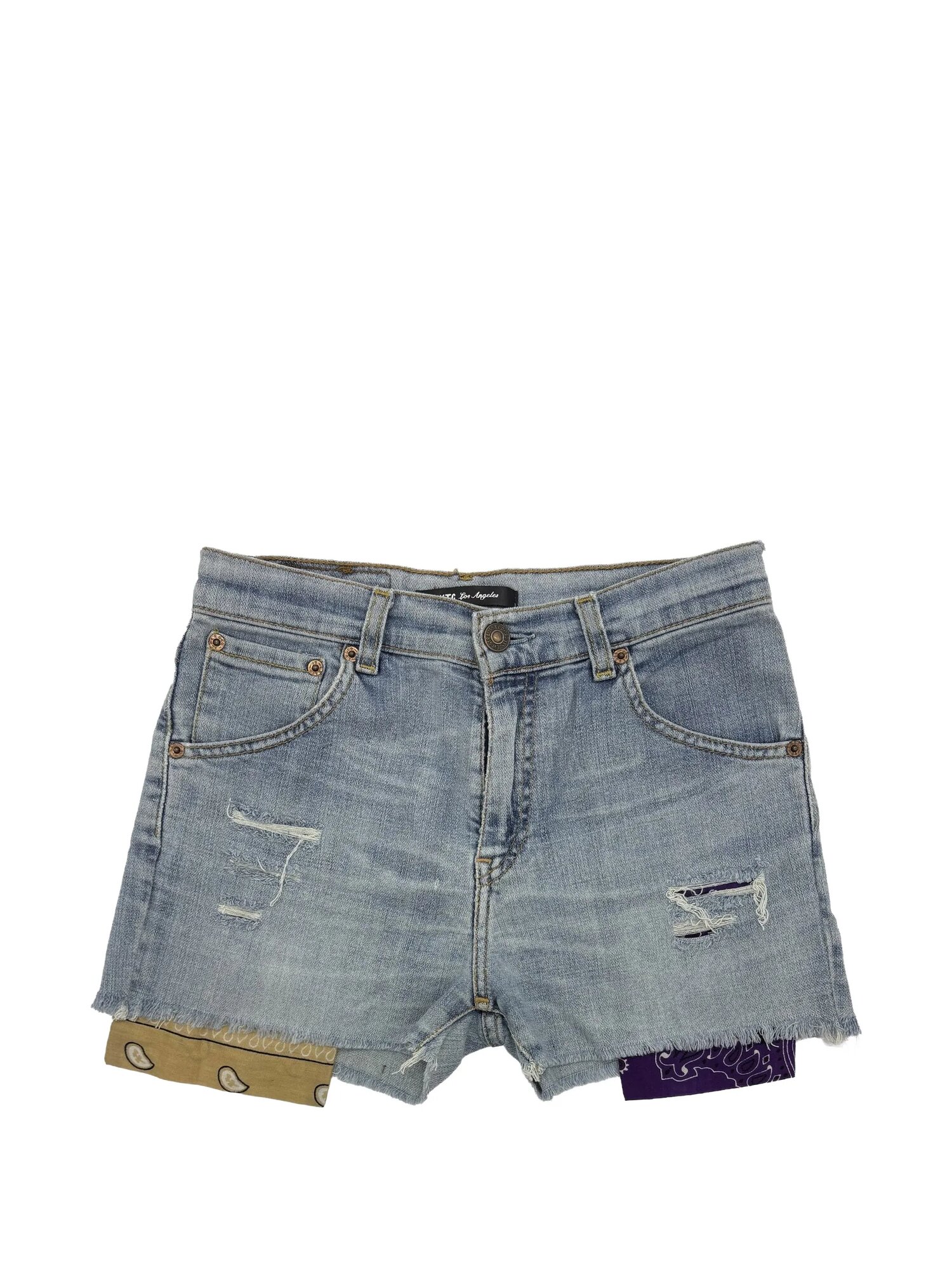 Шорты Distressed bandana-insert shorts