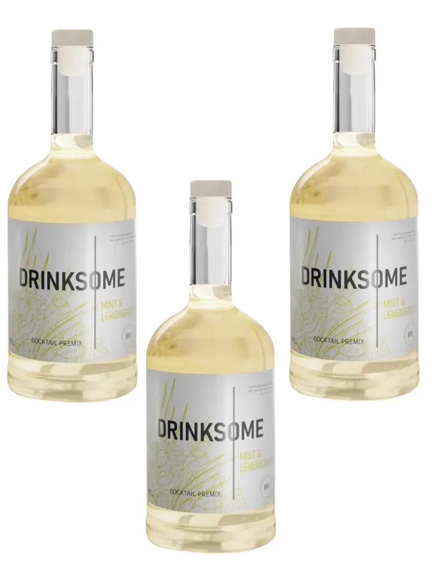 Drinksome Напиток безалкогольный Мято Лемограсс, 0,7л, 3 шт