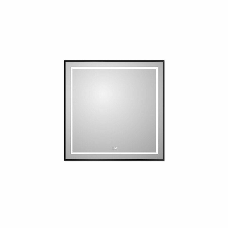 Зеркало BelBagno Kraft 90 SPC-KRAFT-900-800-LED-TCH-WARM-NERO с подсветкой