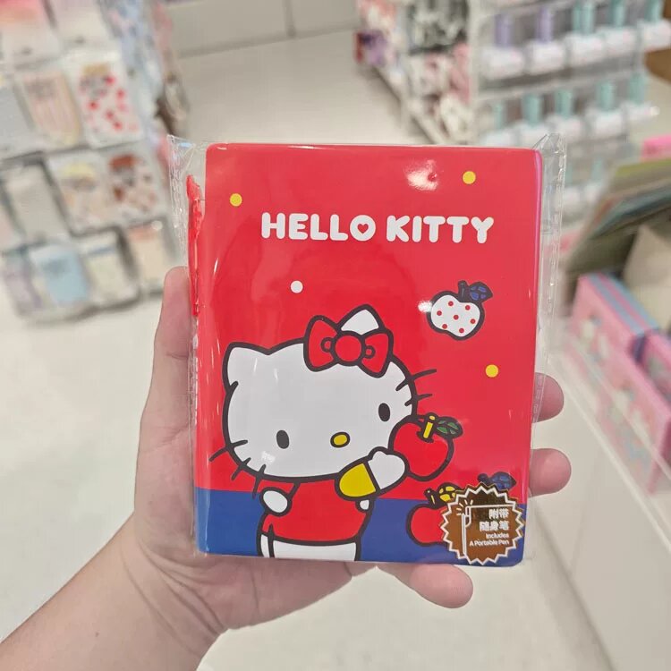 Блокнот MINISO Hello Kitty Vitality Series 64K с мягкой обложкой и вставкой для ручки, 80 страниц,
