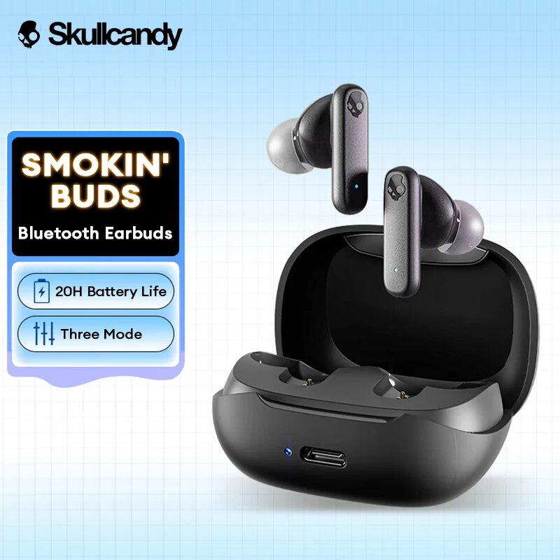 Skullcandy Smokin Buds TWS беспроводные наушники Черный, Черный, Black