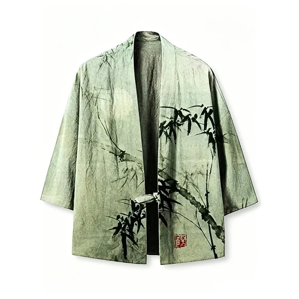 Хаори кардиган с принтом бамбука, цвет Haori Jacket14
