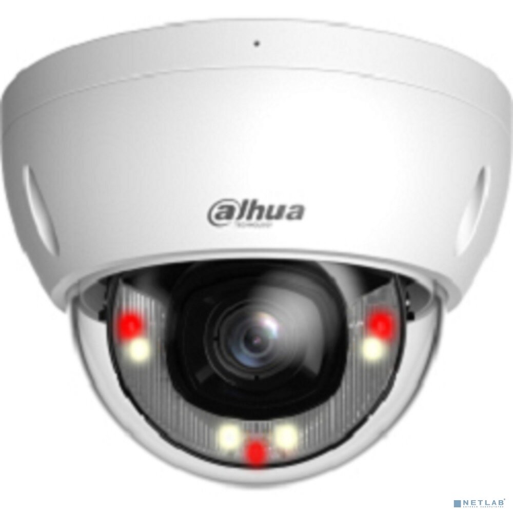 DAHUA DH-IPC-HDBW2249EP-S-IL-0280B Уличная купольная IP-видеокамера 2Мп; 1/2.8” CMOS; объектив 2.8мм; WDR(120дБ); сжатие: H.265+, H.265, H.264+, H.264, MJPEG; 2 поток