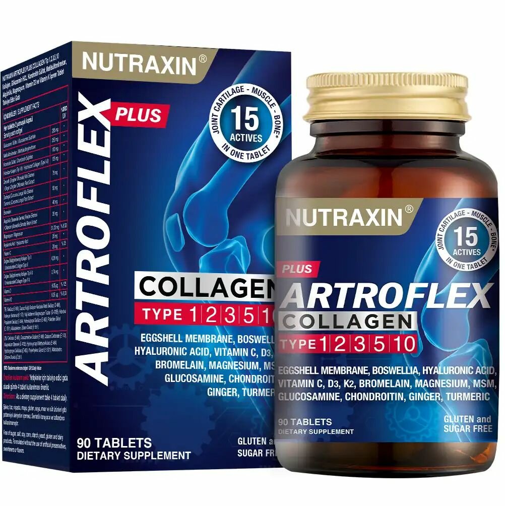 Nutraxin Artroflex Plus Collagen Коллаген и комплекс для суставов и хрящей коллаген для суставов комплекс для хрящей