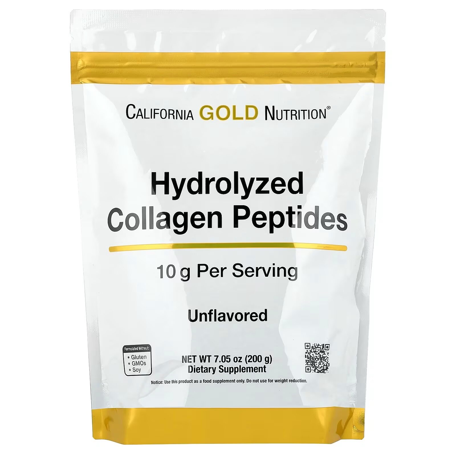 Гидролизованные коллагеновые пептиды California Gold Nutrition, 200 гр