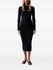 Платье Twinset Milano Midi ribbed-knit button-cuff dress, размер 38