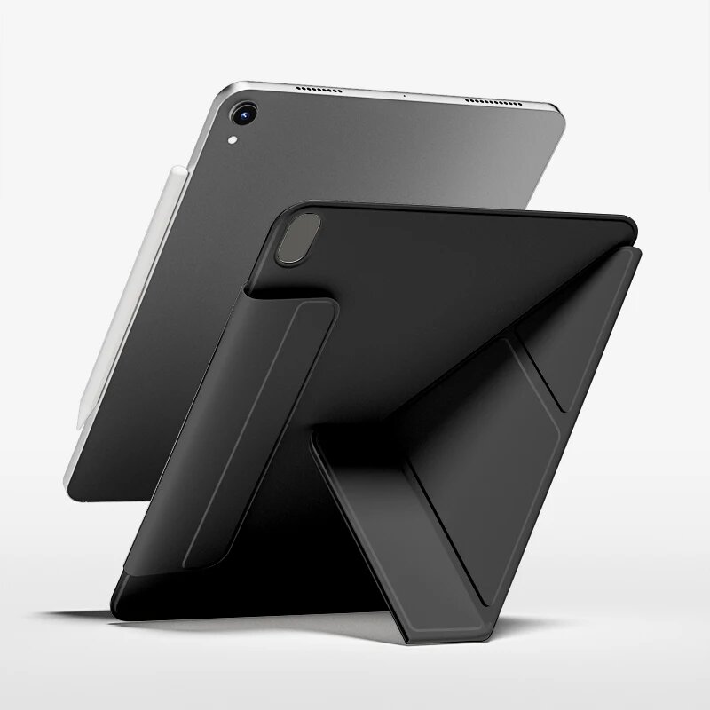 Магнитный чехол для iPad Air 11 13 дюймов SZEGYCHX Air11 M2-Air 4 Air 5, Черный, Black