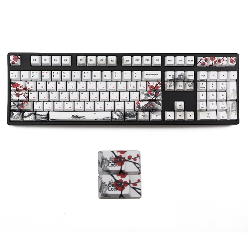 (110 клавиш) Wangjiang Meihua Russian keycaps